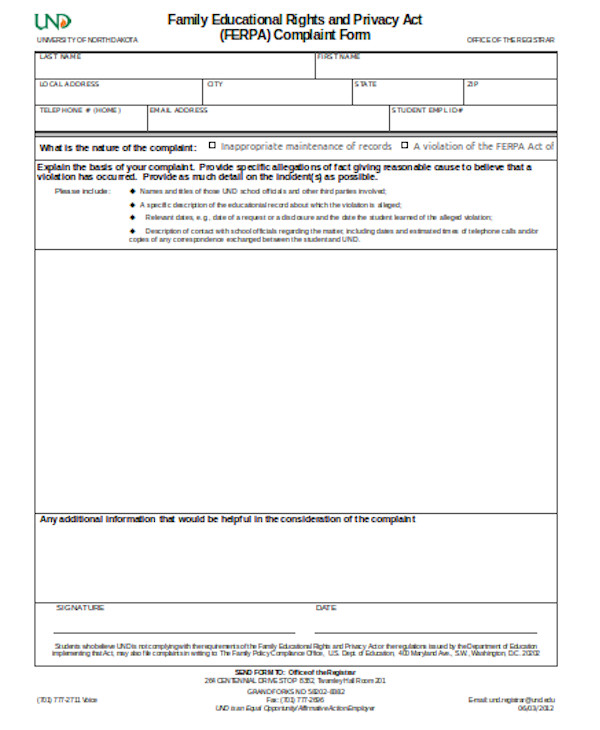 FREE 9+ Sample Legal Complaint Forms in PDF | MS Word | Excel