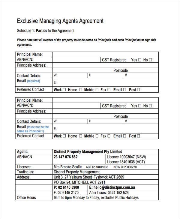 FREE 8+ Sample Management Agreement Forms in PDF | MS Word