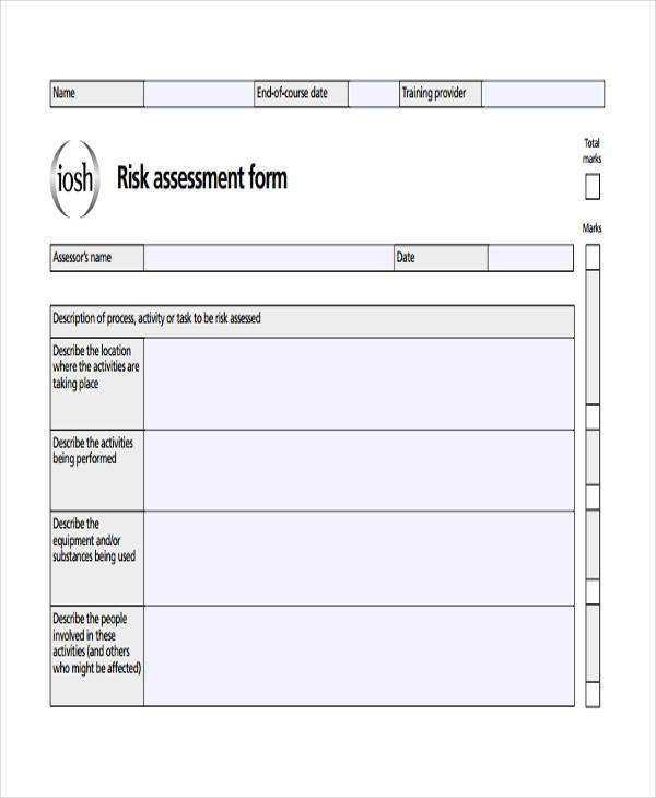 FREE 7+ Sample Management Risk Assessment Forms in PDF | MS Word