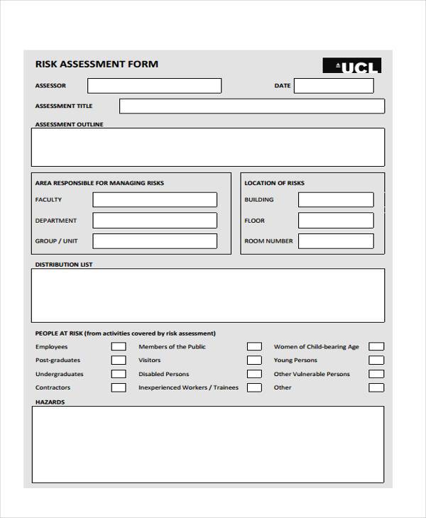FREE 7+ Sample Management Risk Assessment Forms in PDF | MS Word