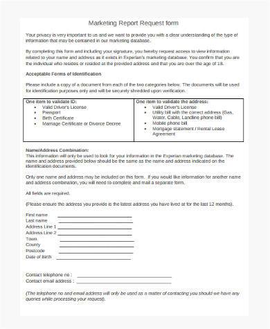 FREE 11+ Marketing Report Form Samples, PDF, MS Word, Google Docs