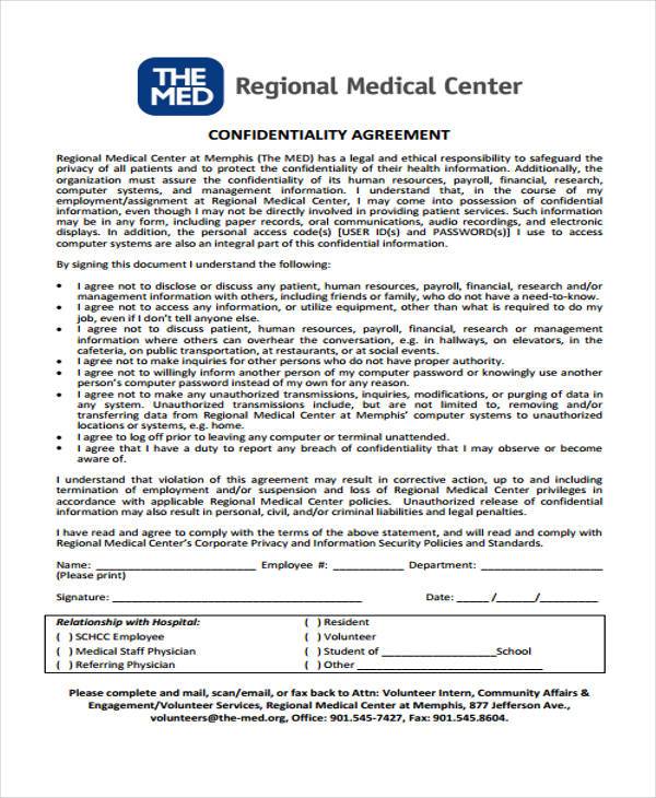 FREE 9+ Confidentiality Agreement Forms in PDF | MS Word