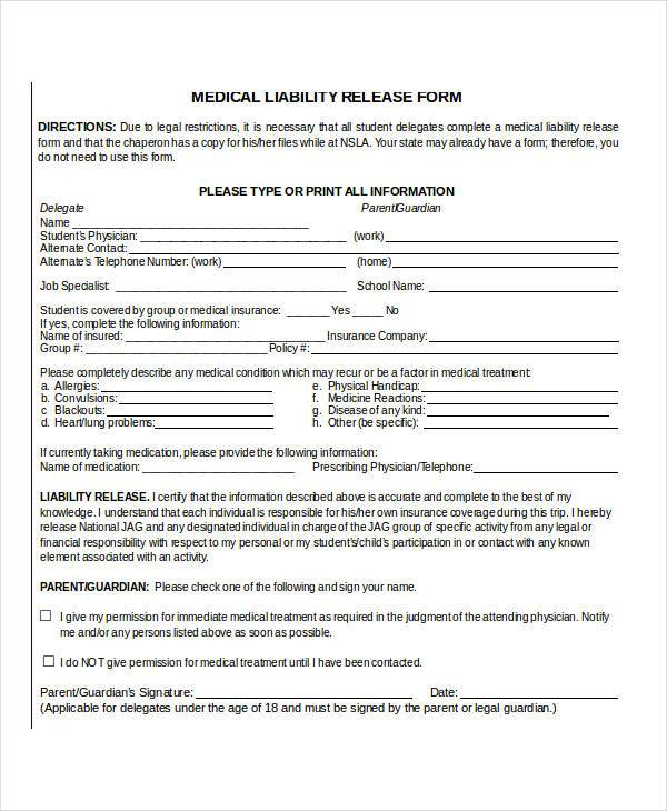 FREE 41+ Release Form Samples, PDF, MS Word, Google Docs