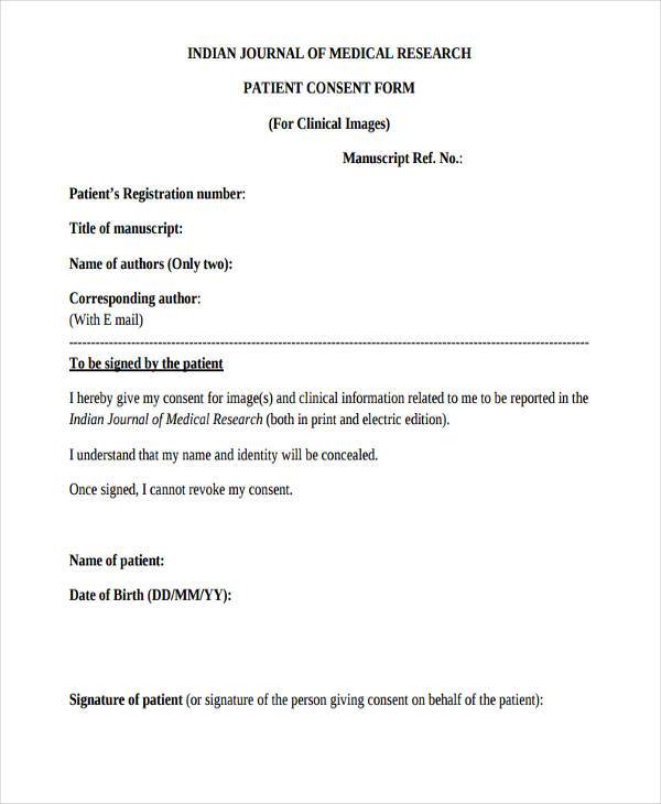 FREE 12+ Research Consent Form Samples, PDF, MS Word, Google Docs
