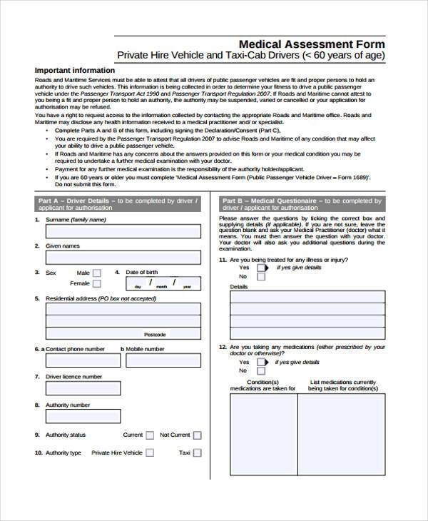 FREE 36+ Assessment Form Samples, PDF, MS Word, Google Docs
