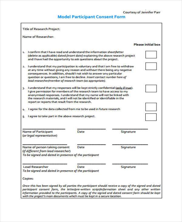 FREE 40+ Sample Consent Forms in PDF