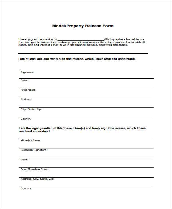 FREE 9+ Property Release Forms in PDF | MS Word