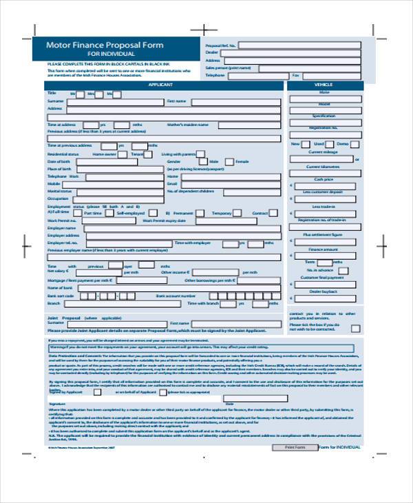 FREE 10+ Finance Proposal Forms in PDF | MS Word