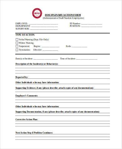 FREE 20+ Sample Free Action Forms in MS Excel | PDF | MS Word