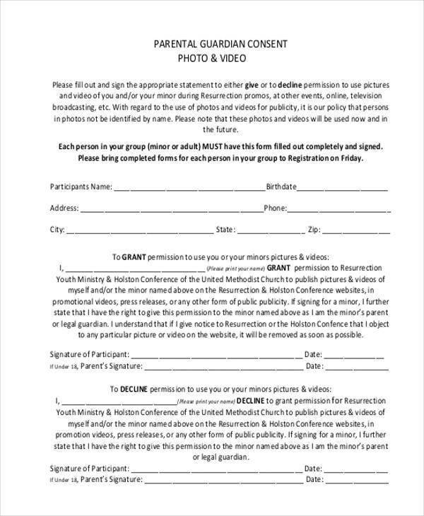 FREE 9+ Video Consent Forms in PDF | MS word