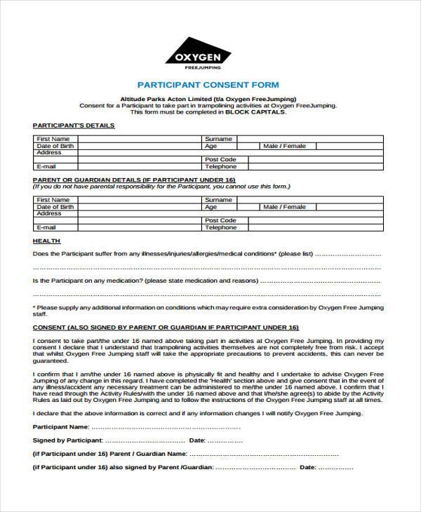 FREE 40+ Sample Consent Forms in PDF