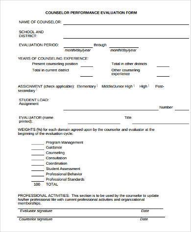 FREE 7+ Sample Performance Counseling Forms in PDF | MS Word