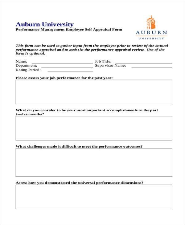 FREE 29+ Sample Appraisal Formats in PDF | MS Word | Excel