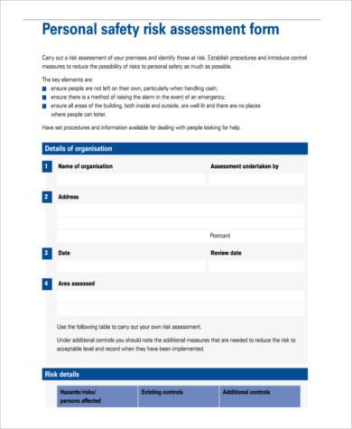 FREE 7+ Sample Personal Assessment Forms in PDF | MS Word