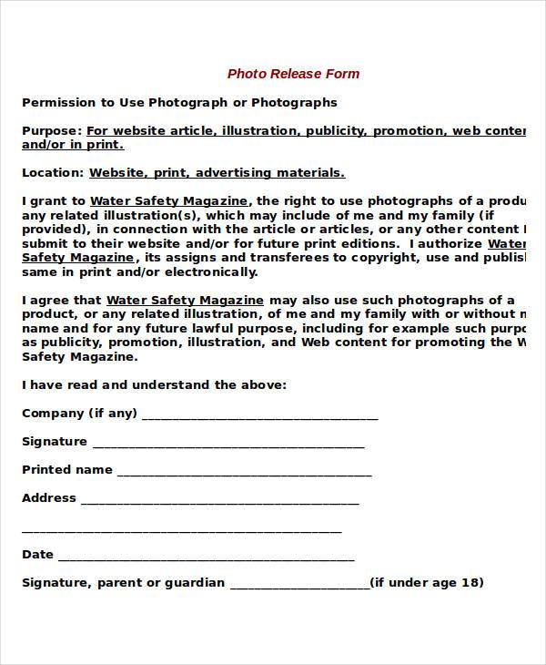 FREE 41+ Release Form Samples, PDF, MS Word, Google Docs