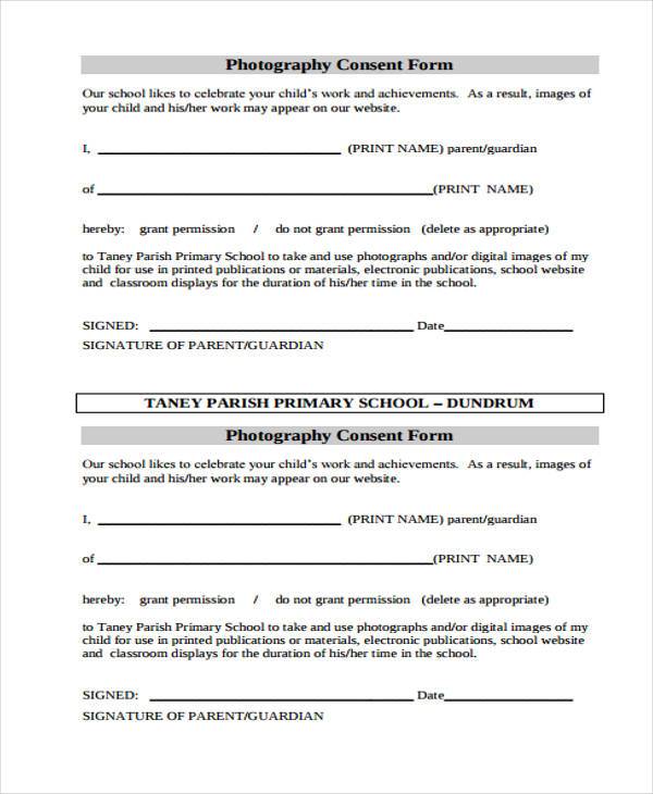 FREE 12+ Photography Consent Form Samples, PDF, MS Word, Google Docs