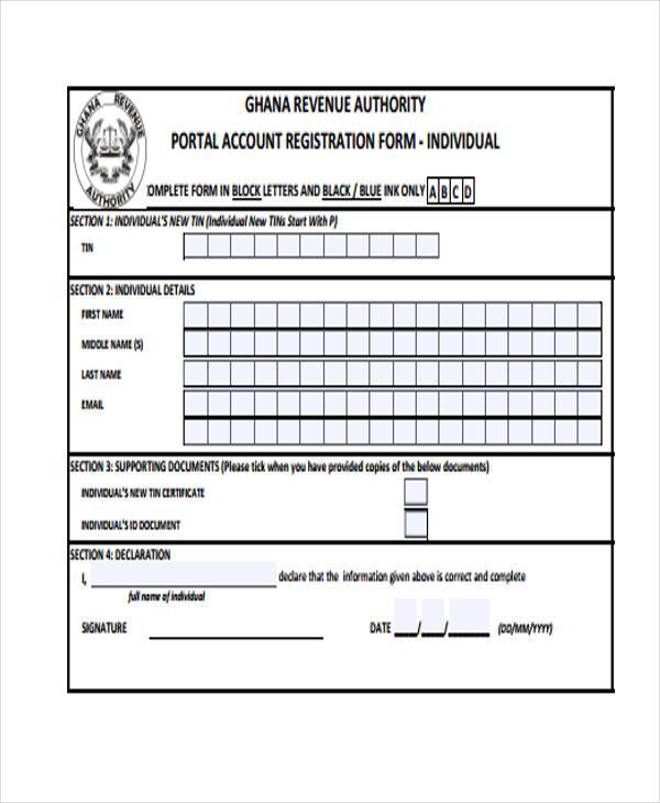 FREE 10+ TIN Registration Form Samples, PDF, MS Word, Google Docs