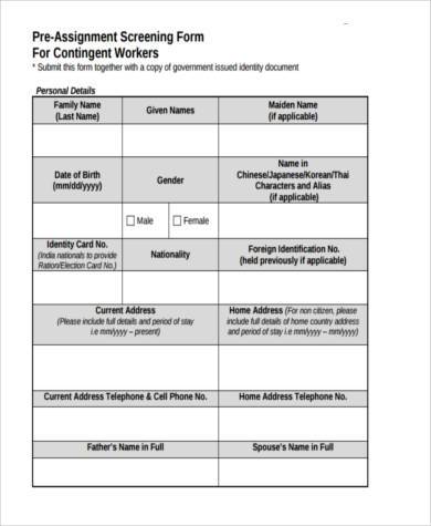 FREE 7+ Sample Pre Appraisal Forms in PDF | MS Word