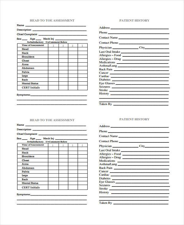 FREE 36+ Assessment Form Samples, PDF, MS Word, Google Docs