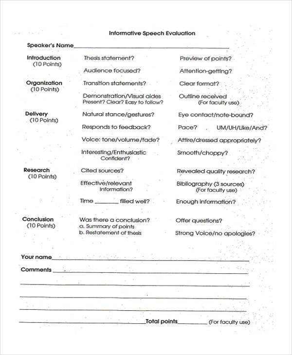  16 Speech And Language Evaluation Template Speech Therapy TOPL 2