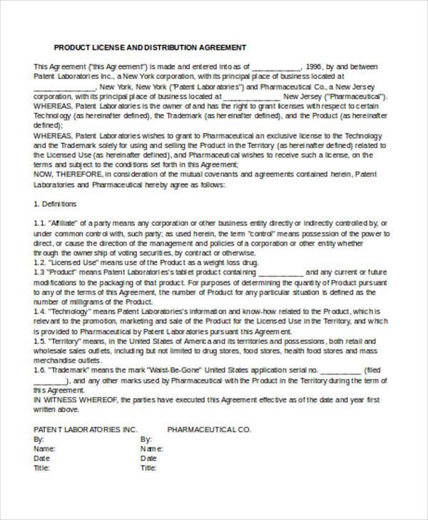 FREE 14+ Distribution Agreement Form Samples, PDF, MS Word, Google Docs