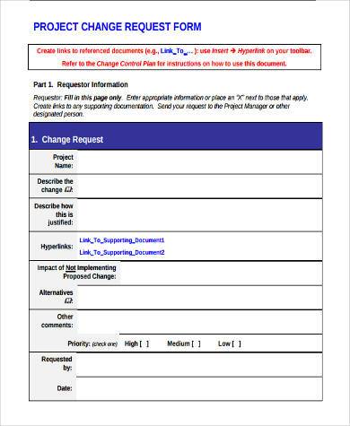FREE 13+ Change Request Form Samples, PDF, MS Word, Google Docs