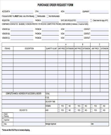 FREE 7+ Sample Staff Purchase Forms in MS Word | PDF