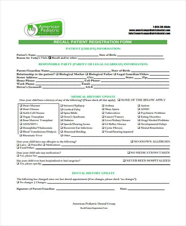 FREE 13+ Patient Registration Form Samples, PDF, MS Word, Google Docs ...