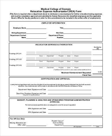 FREE 7+ Sample Expense Authorization Forms in PDF | MS Word