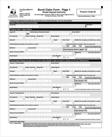 FREE 9+ Sample Rental Deposit Forms in PDF