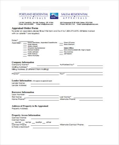 FREE 6+ Sample Home Appraisal Forms in PDF