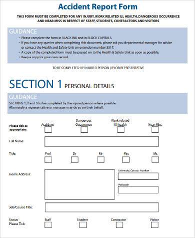 FREE 14+ Safety Report Form Samples, PDF, MS Word, Pages, Google Docs