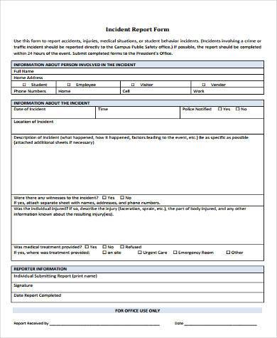 FREE 14+ Safety Report Form Samples, PDF, MS Word, Pages, Google Docs