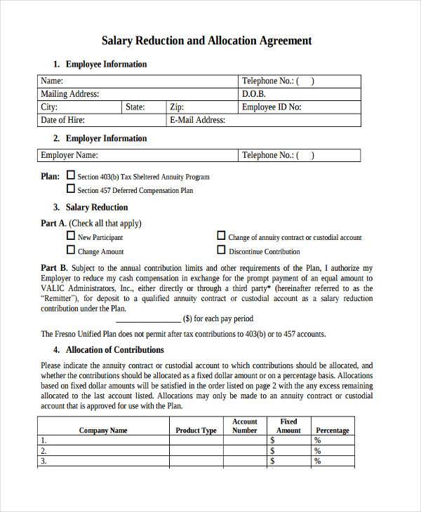 FREE 7+ Sample Allocation Agreement Forms in PDF | MS Word