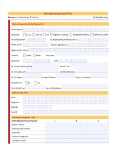 FREE 13+ Business Application Form Samples, PDF, MS Word, Google Docs