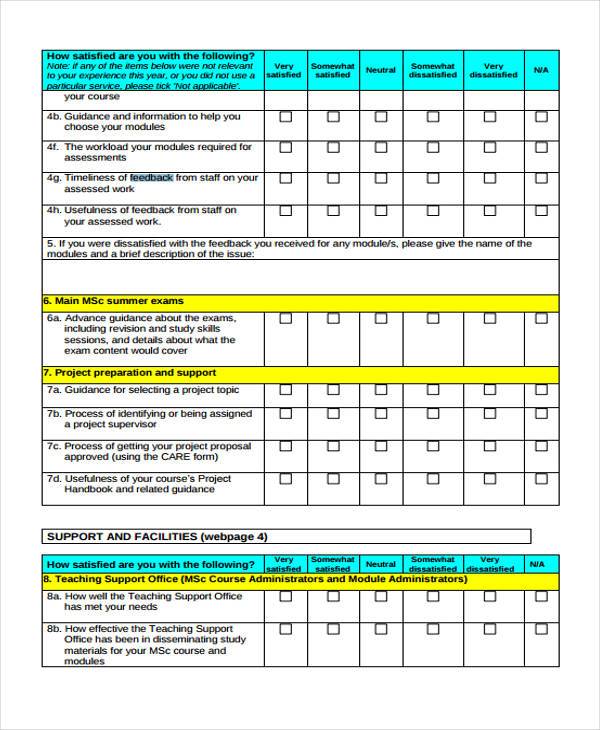 FREE 8+ Sample Session Feedback Forms in PDF | MS Word