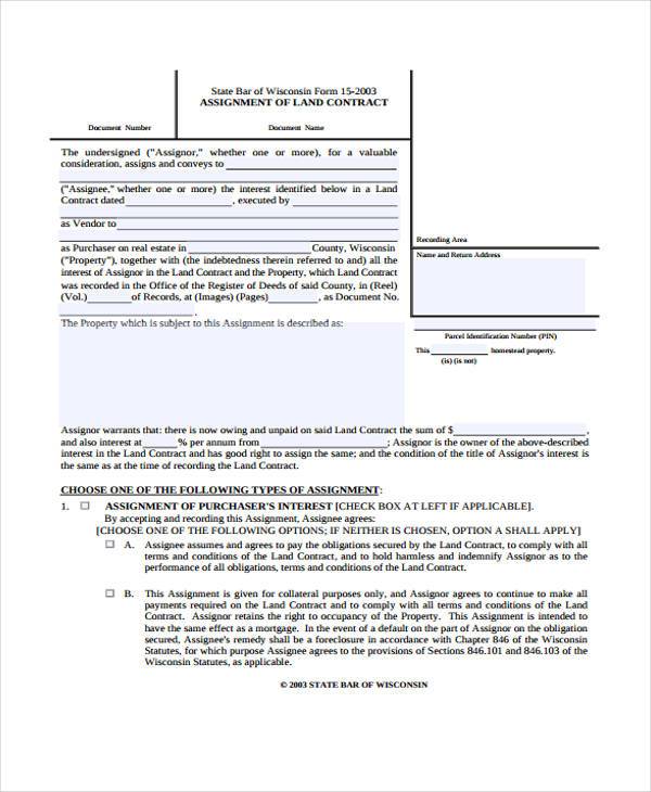FREE 7+ Contract Assignment Forms in PDF | MS Word