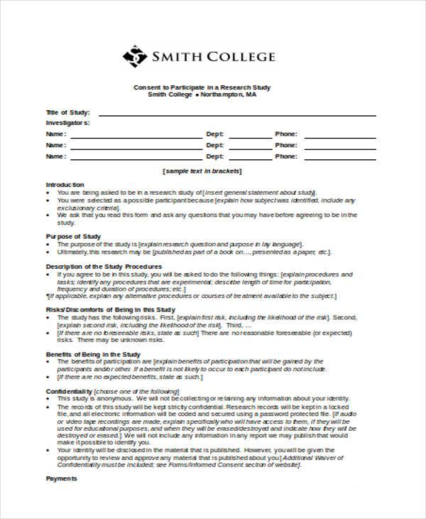 FREE 40+ Sample Consent Forms in PDF