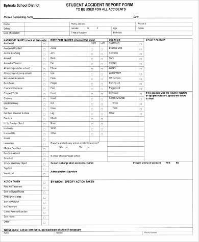 FREE 14+ School Report Form Samples, PDF, MS Word, Google Docs, Excel