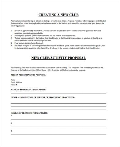 FREE 13+ School Proposal Form Samples, PDF, MS Word, Google Docs
