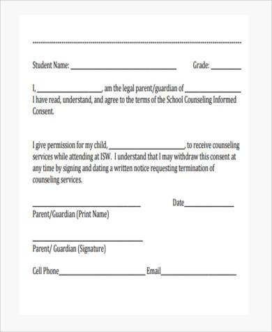 FREE 14+ School Counseling Form Samples, PDF, MS Word, Google Docs