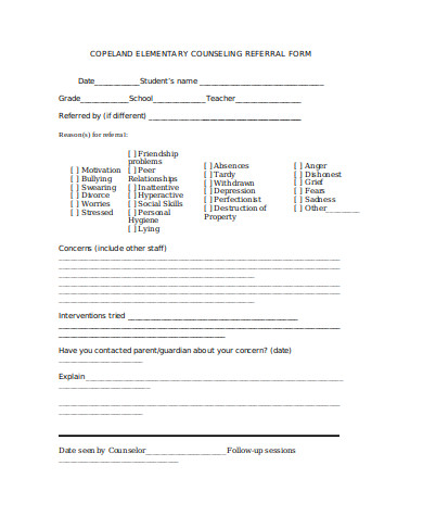 FREE 14+ School Counseling Form Samples, PDF, MS Word, Google Docs
