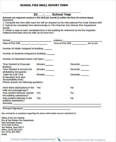 FREE 14+ School Report Form Samples, PDF, MS Word, Google Docs, Excel