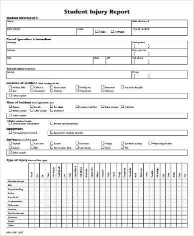 FREE 14+ School Report Form Samples, PDF, MS Word, Google Docs, Excel