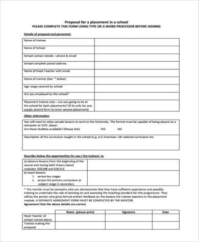 FREE 13+ School Proposal Form Samples, PDF, MS Word, Google Docs