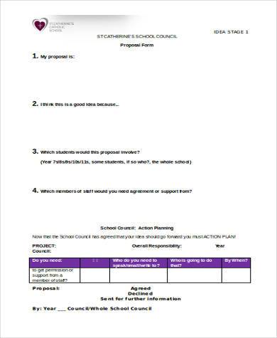 FREE 13+ School Proposal Form Samples, PDF, MS Word, Google Docs