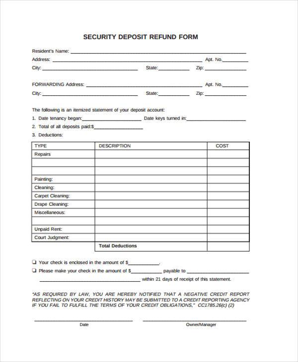 FREE 8 Sample Deposit Receipt Forms In PDF Excel MS Word