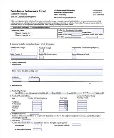 FREE 8+ Sample Performance Report Forms in PDF | MS Word