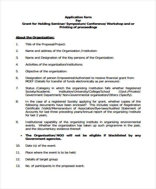 FREE 15+ Seminar Proposal Form Samples, PDF, MS Word, Google Docs