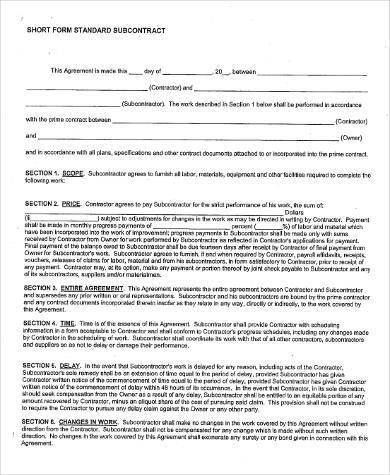 FREE 7+ Sample Construction Short Forms in PDF | MS Word